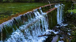 Source of the Zirauntza River in Araia in the province of Alava. Aizkorri-Aratz Natural Park in the provinces of Alava and Gipuzkoa. Basque Country. Spain. Europe