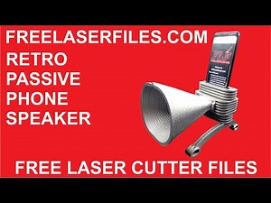 Laser Cut Phone speaker retro with stash Instructions and Free Cut Files