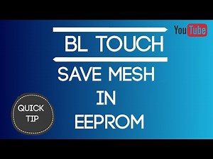 Storing Bed Leveling Mesh - BLTOUCH - TH3D - Ender 3