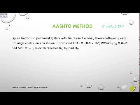 Design of Flexible Pavement: AASHTO Method (using Equation)