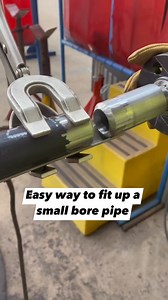 Easy way to fit up a small bore pipe #tigwelding #pipewelding #gtaw | SnapterZ