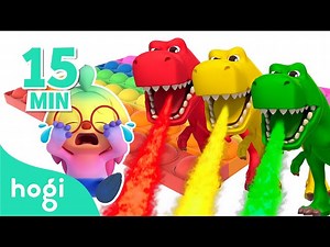 [👍🏻Best 5] Learn Colors with Hogi｜Pop It, Dinosaurs Cooking, Race, Eggs, Slide｜Pinkfong Hogi - Videos For Kids