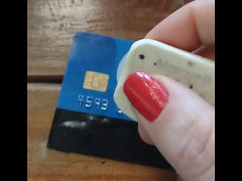 como limpar o chip do cartão de crédito