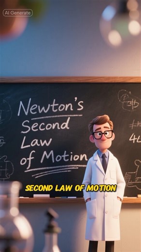 Newton's second law of motion || #shorts #youtubeshorts #concept #viral #trending