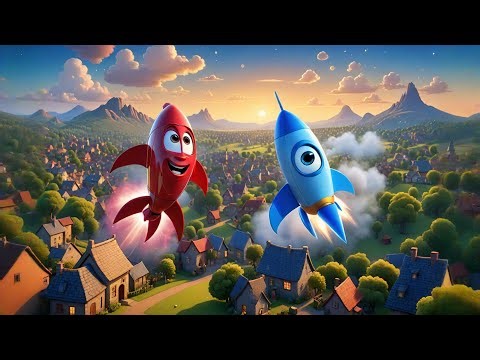 Ten Little Rockets Flying | Fun Space Counting Song for Kids | Learn Numbers with Rockets