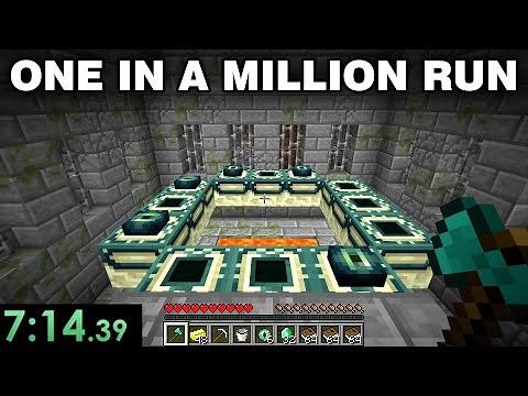 The LUCKIEST Minecraft Speedrun Ever...
