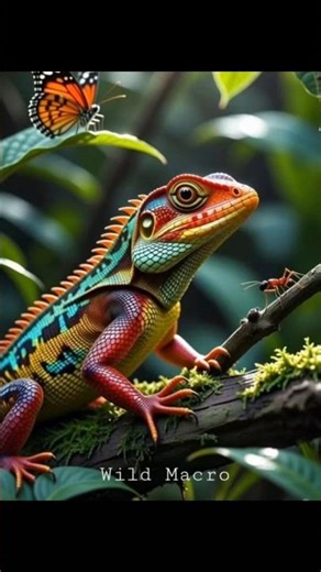🦎The Colorful Lizard | Macro Wildlife Close-Up in Nature🦎