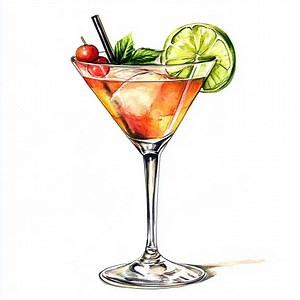 Watercolor Cocktail Clipart Bundle: Vibrant Summer Drinks (digital Download) - Etsy