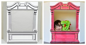Make a Simple Puppet Theatre from Cardboard