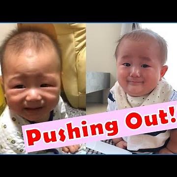 Kids pushing hard to poop