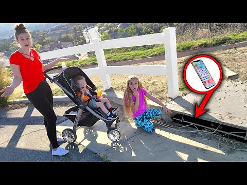 Baby Drops Mom's Phone Down Storm Drain!!!