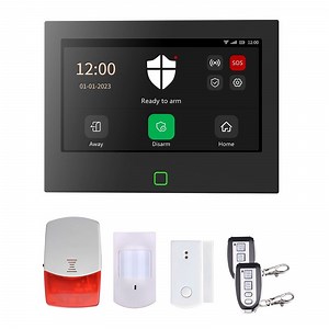 [Hot Item] 7" Tela Sensível ao Toque Tuya WiFi 4G Sistema de Alarme de Segurança Residencial com Zonas Inteligentes com Fios e Sem Fios