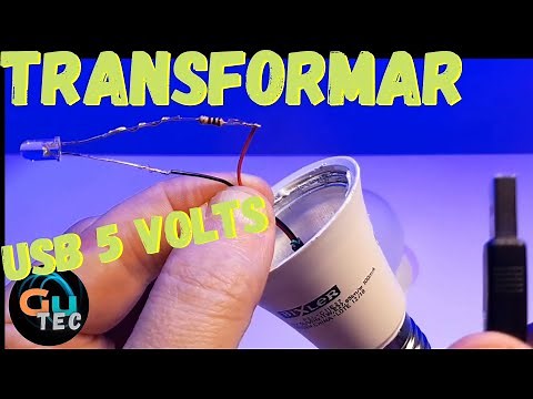 Homemade LED lamp powered by USB 5 Volts