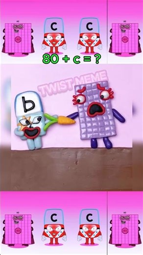 Sprunki AlphaBlocks C, B x NumberBlock 80 - The Carrot-Stealing Duo #alphablocks #sprunki