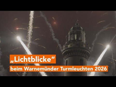 Warnemünde Tower Lights offer "glimpses of light" for the new year