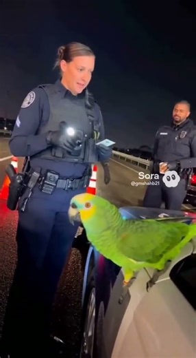 Parrot Exposes Driver at Police Checkpoint 🦜