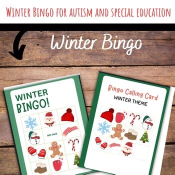 Winter Bingo game|Fun classroom party and holiday activity