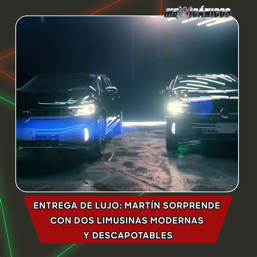 Es el día de entrega de las limusinas mellizas, y Martín sorprende a la clienta con dos limusinas modernas, lujosas y descapotables. ¡Y 100% idénticas! La clienta está más que lista para expandir su negocio con estas bellezas. 🎊😎👯‍♀️ #Mexicanicos | Mexicánicos