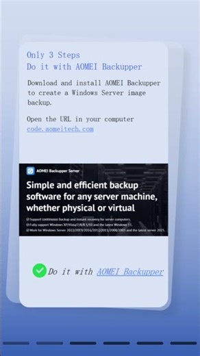 Need a quick Windows Server image backup solution?