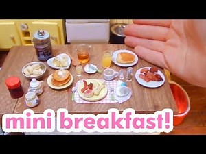 Real Food Miniature Breakfast - Bacon, Eggs and Biscuits with a hot cup of coffee!!