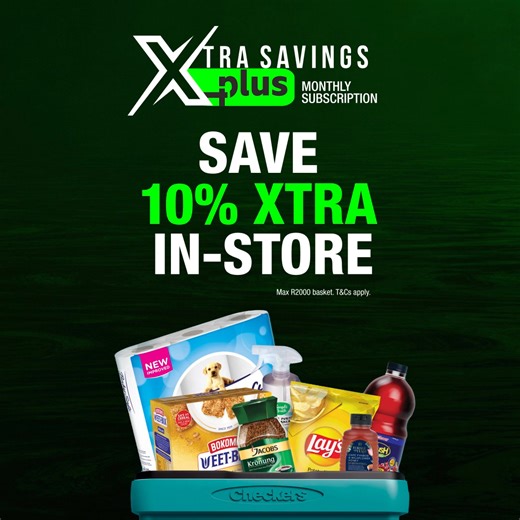 107 reactions | For just R99 per month, Xtra Savings Plus gives you UNLIMITED free @CheckersSixty60 deliveries! PLUS, save 10% Xtra in-store every month ➕ Sign up to the subscription that pays for itself. T&Cs apply. | Checkers | Facebook