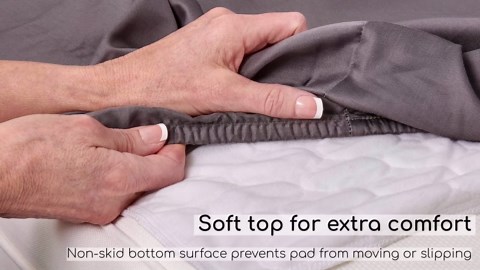 (2 pack) Mainstays Absorbent Mattress Underpad, One Size, White- Waterproof, Soft Top