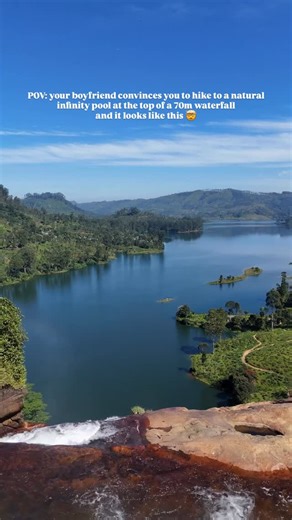 céline & ramon | travel & outdoor | this might be the most epic natural infinity pool we’ve ever swum in. hidden above a 70m waterfall in hatton, sri lanka 🌿 📍gartmore falls... | Instagram