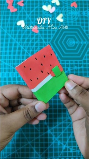 Tiny Notebook Made from Paper ✨ So Cute 🍉 #shorts