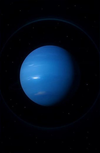 Neptune’s Tranquil Spin 🌊🔵 | Deep Space View of the Ice Giant