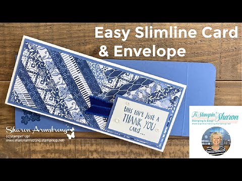 A Chic Slim Line Card You’ll Love To Learn How To Make