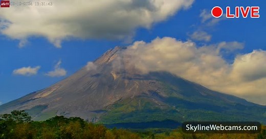 【LIVE】 Live Cam Volcano Merapi | SkylineWebcams