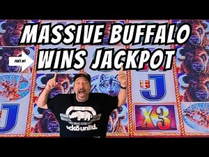 Massive Buffalo Gold Slot Machine Wins Jackpot #2023 #4k