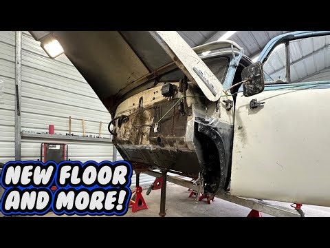 1952 Suburban rust repair floors, kick panels, inner cowl and outer cowl.