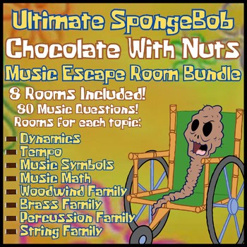 Ultimate SpongeBob Chocolate Music Escape Room Bundle - 8 Rooms Included!