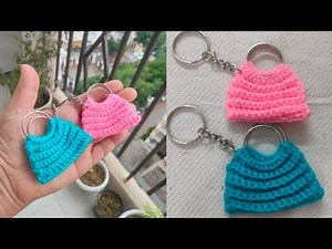 Incredible !! How to crochet mini coin purse 👛 key chain ! Easy tutorial for beginners !