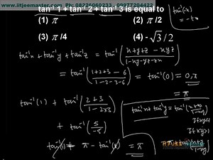 iit jee mains advance maths problem solving by concepts tricks shortcuts, Inverse trigonometric func