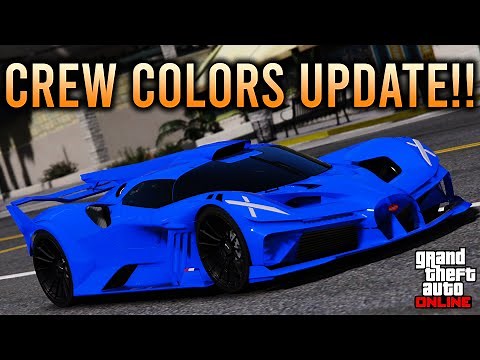 GTA 5 - Crew Colors Update! | Neon Ultra Blue, Off-White, Custom Midnight Purple and More!!