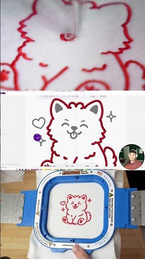 How do you create embroidery designs cleanly?