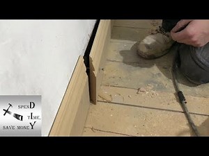 How to join skirting boards, baseboards together with a splice joint or a splayed heading joint