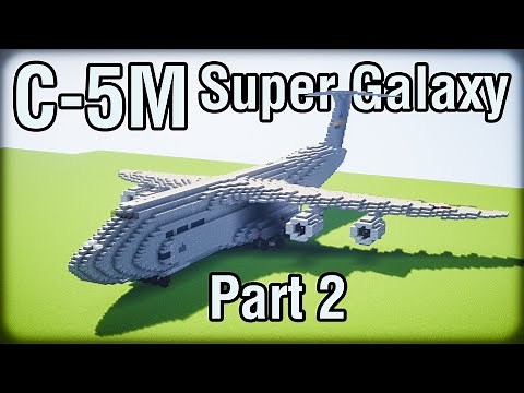 Minecraft C-5 Super Galaxy Aircraft Tutorial Part 2