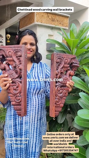 2.4K views · 508 reactions | Chettinad wood carving Wall brackets...