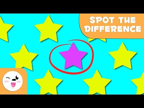 Spot the Different Picture - Visual Attention for Kids - Colors
