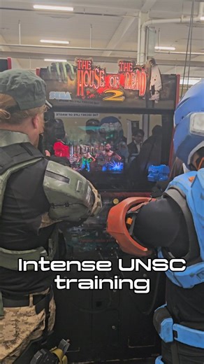 Joseph Smith on Instagram: "man this new UNSC training is intense #halo #cosplay #halocosplay #arcade #funny"