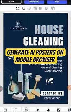 Generate & Edit Stunning Posters with AI on Mobile Browser (No App Needed) #aiposter