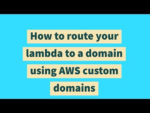 How to route your lambda to a domain using AWS custom domains
