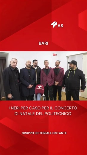 Antenna Sud on Instagram: "I Neri per Caso festeggiano il Natale del Politecnico di Bari in un concerto in cui si sono esibiti con loro più grandi successi @neripercasoufficiale"