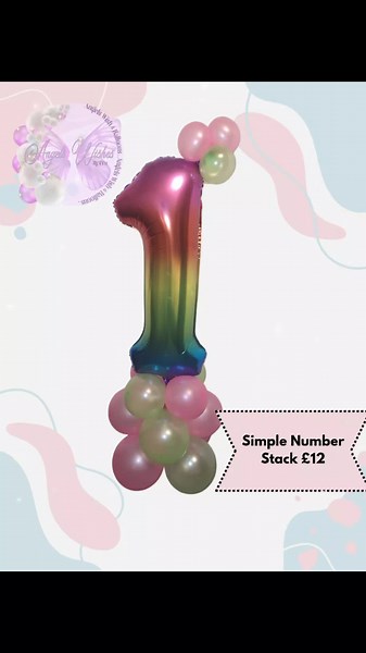 *RAINBOW & PRINCESS BALLOON STACK* Discover our vibrant balloon stacks featuring a variety of numbered balloons. Each stack comes fully inflated in your preferred color. To reserve your balloon stack, simply DM or WhatsApp us. Delivery ✅️ Collection ✅️ PayPal ✅️ Bank Transfer ✅️ #Aw4b #sayitwithballoons #numberstackballoons #balloonartist #happybirthday #firstbirthdayballoons