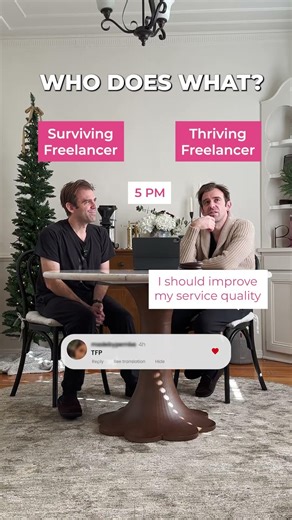 Thriving Freelancer vs. Surviving Freelancer 👀