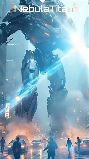 NebulaTitan – Alien Spaceship Transformer Lands in the City | Epic Robot Transformation