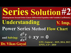 Series Solution #2 (V.Imp.) | Power Series Method | Numerical Problem |B.Tech. | B.Sc.